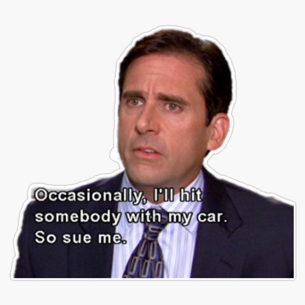Amazon.com: Michael Scott Sticker Decal Bumper Sticker 5" : Automotive