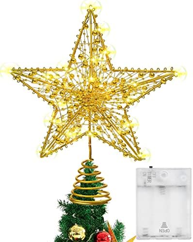 Amazon.com: SISLYANIA Christmas Tree Topper Lighted - Christmas Star ...