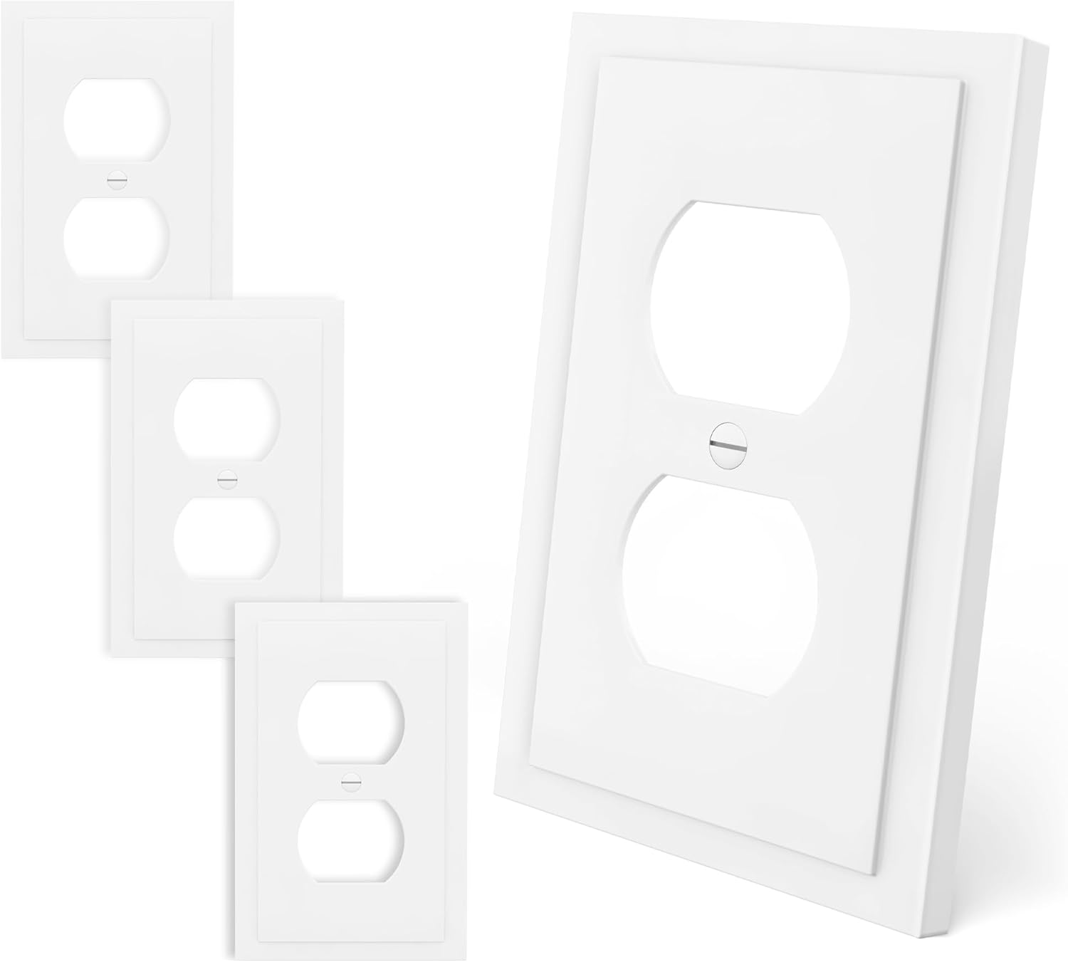 Outlet Covers Wall Plate Electrical Outlet Cover Plates Dual Receptacle ...