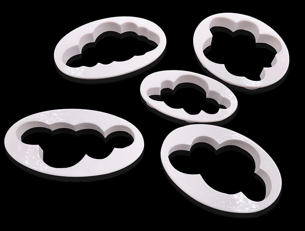 Amazon.com: 5PCS Different Pattern Plastic Fluffy Cloud Cutters Cookie ...