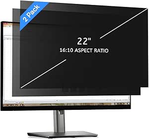 Amazon.com: MOBDIK 2 Pack 22 Inch Removable Computer Privacy Screen ...
