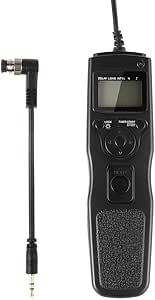 Amazon.com: Hersmay LCD Timer Shutter Release Camera Remote Control for Nikon Z8 Z9 D850 D500 D5 ...