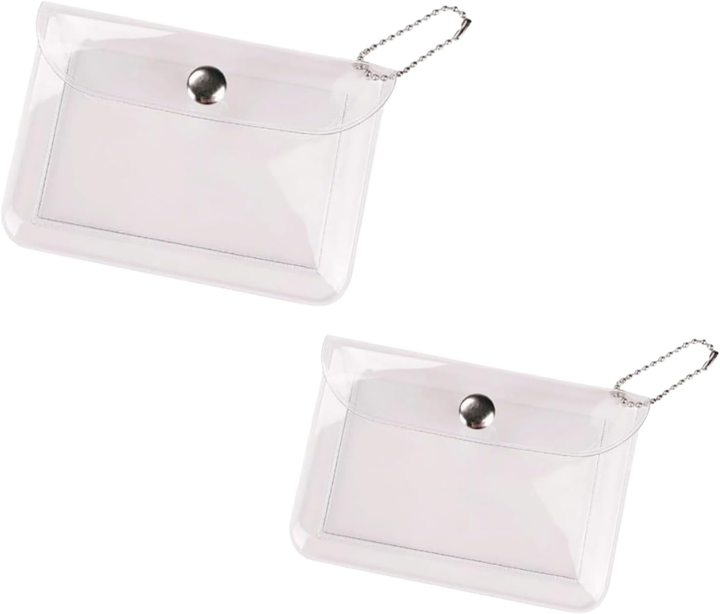 Amazon.com: 6 Pcs Transparent Womens Card Holder Wallet Small Coin ...