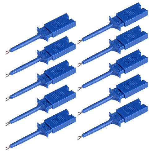 Pack of 10 50 mm Length Test Hook Clip for PCB Multimeter Grabber ...