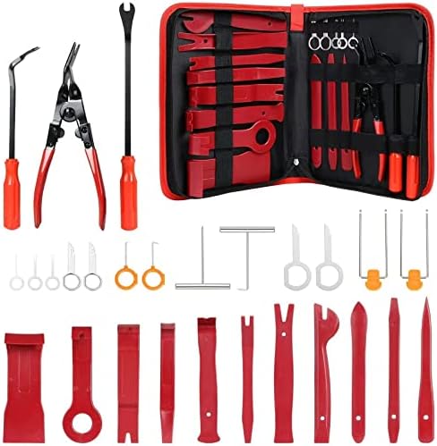 Sound Way 27 Piece Professional Car Radio Removal Tools Kit Dashboard ...