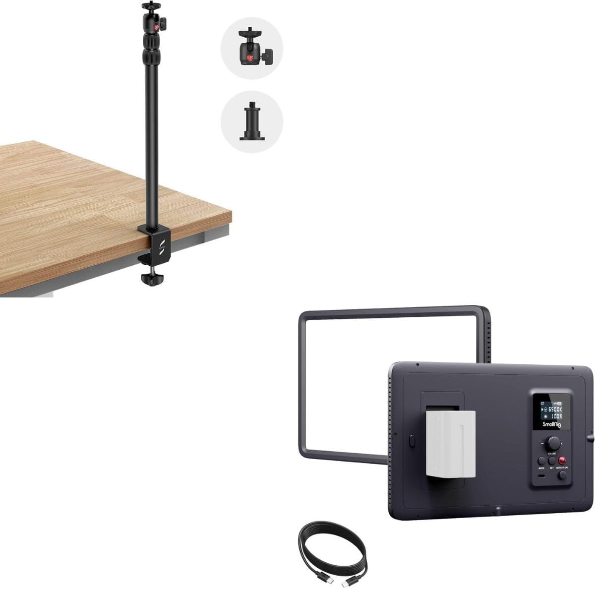 Amazon.com: Bundle: SmallRig Selection Camera Desk Mount Table Stand ...