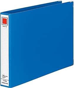 Amazon.com : Kokuyo tube file blue M type A4 30mm in width 2 binding ...