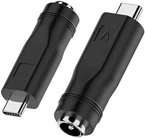 USBC Female to 5.5x2.1mm Barrel Adapter, 5.5 X 2.1 mm Plug Power ...