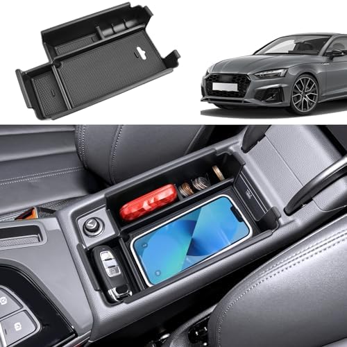 Amazon.com: Coleya Center Console Organizer for Audi A4 (2017-2024 ...