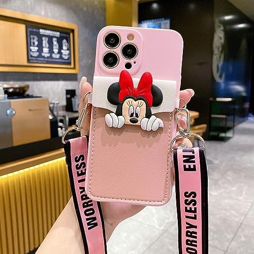Amazon.com: Threesee for iPhone 12 Pro Max Cute Cartoon Case,Red Bow ...