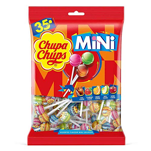 Chupa Chups Mini Assorted Chocolate Flavored Lollipops 35 Pieces 100 Gm ...