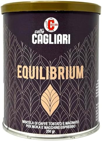 Amazon.com : Caffè Cagliari Equilibrium Ground Espresso Coffee for Moka ...