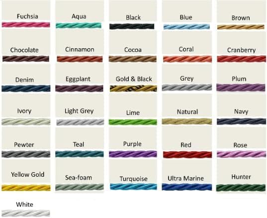 Amazon.com: 3/16" Cord Trim by The Yard - 31 Colors (Yellow Gold)