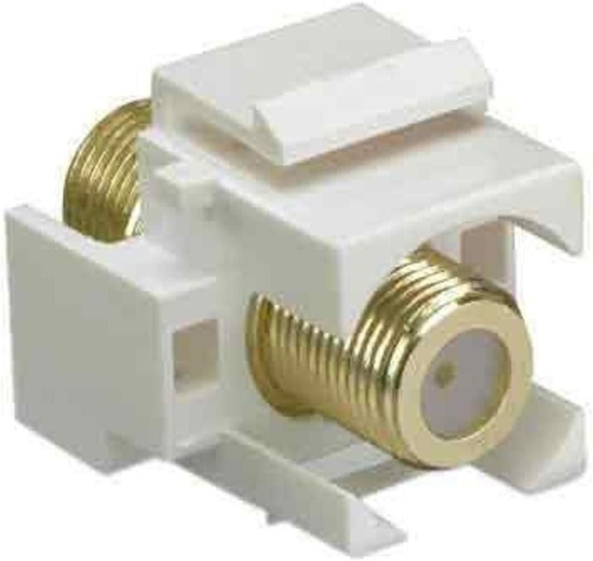 Amazon.com: Legrand - OnQ F Keystone Connector, Recessed Keystone Coax ...