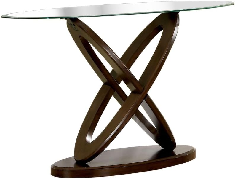 Amazon.com: Furniture of America Xenda Sofa Table, Dark Walnut : Home ...