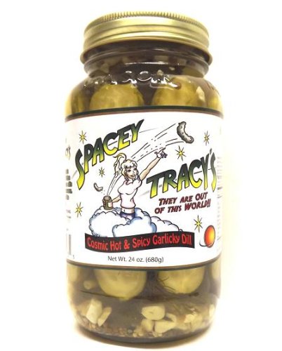 Amazon.com : Spacey Tracy's Cosmic Hot & Spicy Garlicky Dill Pickles ...