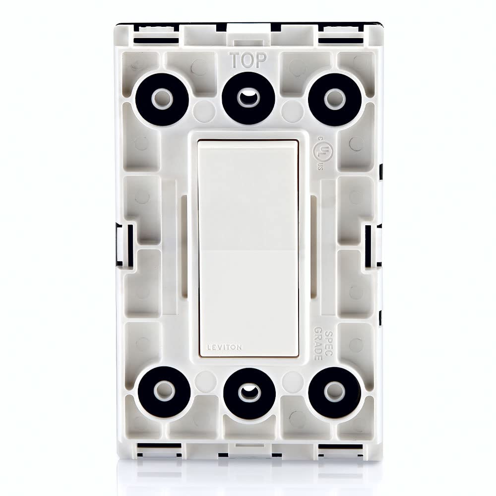 Leviton 5603-2W 15 Amp Decora Weather-Resistant 3-Way Switch, White ...