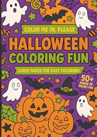 Amazon.com: Color Me In, Please: Halloween Coloring Fun: Spooky, Cute ...