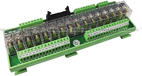Shavison Relay Module AS334-24V-N-OE, 16 Channel, 1 N/O Contacts, Coil ...