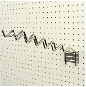 Amazon.com: Green Thumb HD Chrome Plated Pegboard Rake & Shovel Storage ...