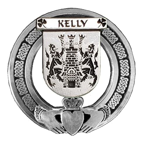 Amazon.com: Kelly Irish Coat of Arms Claddagh Badge : Handmade Products