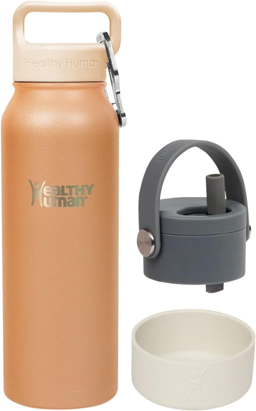 Amazon.com: Healthy Human 21oz Bottle Bundle with Insulated Bottle ...