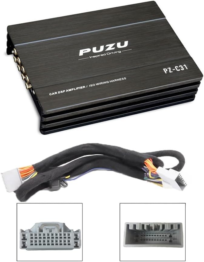 Amazon.co.jp: PUZU PZ-C31 4X 150 W 4 chから6 ch車載DSPアンプ2017-2023ホンダプラグアンドプレイ車載ラジオの音質アップグレードデジタル ...