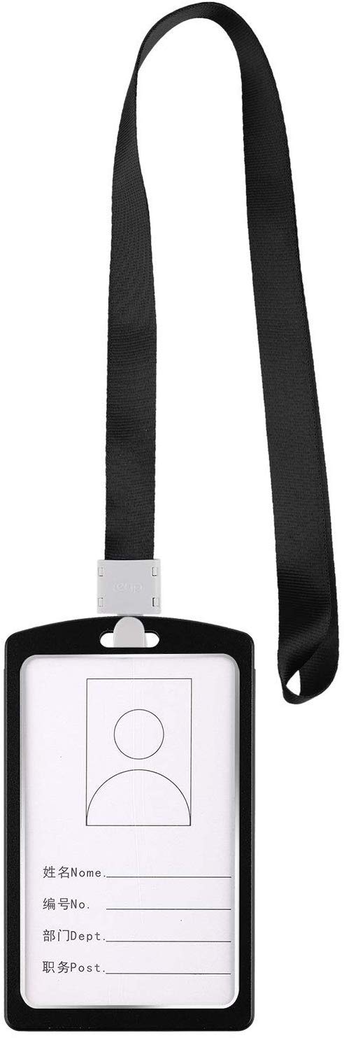 WeKonnect; Natural Hard Metal (Aluminum Alloy) PVC ID Card Holder/Badge ...