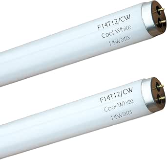 14 Watts F14T12/CW Linear Fluorescent Light Bulb, 15 inch, 4100K Cool ...