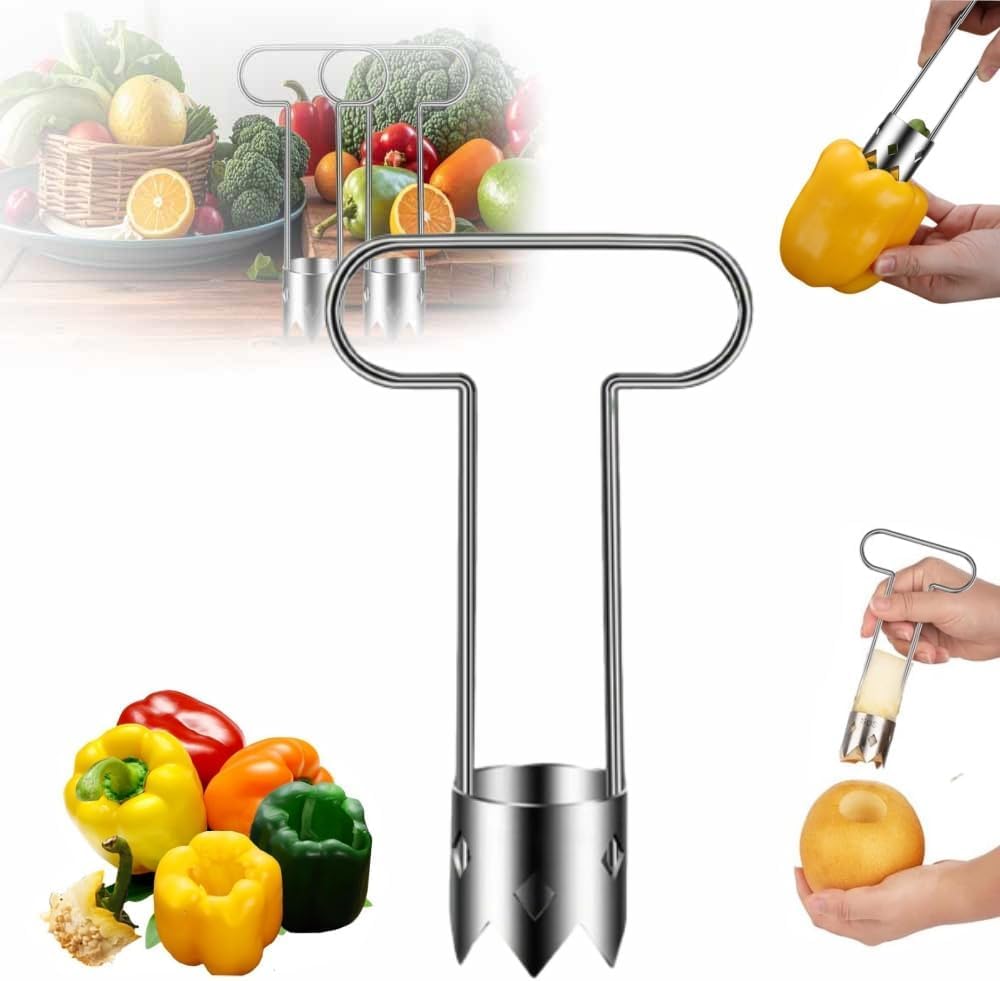 Red Bell Pepper Seed Corer,2025 New Stainless Steel Fruite Corer ...