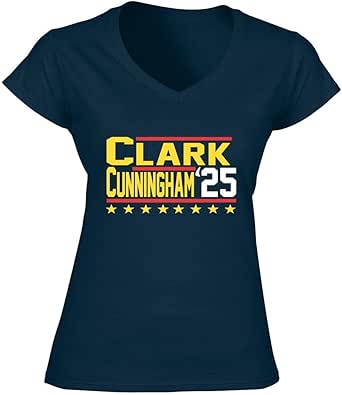 Indiana Clark Cunningham 25 Ladies V-Neck Shirt T-Shirt at Amazon Women ...