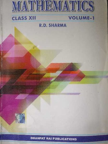 Buy Mathematics class 12 volume -1 R D Sharma Book Online at Low Prices ...