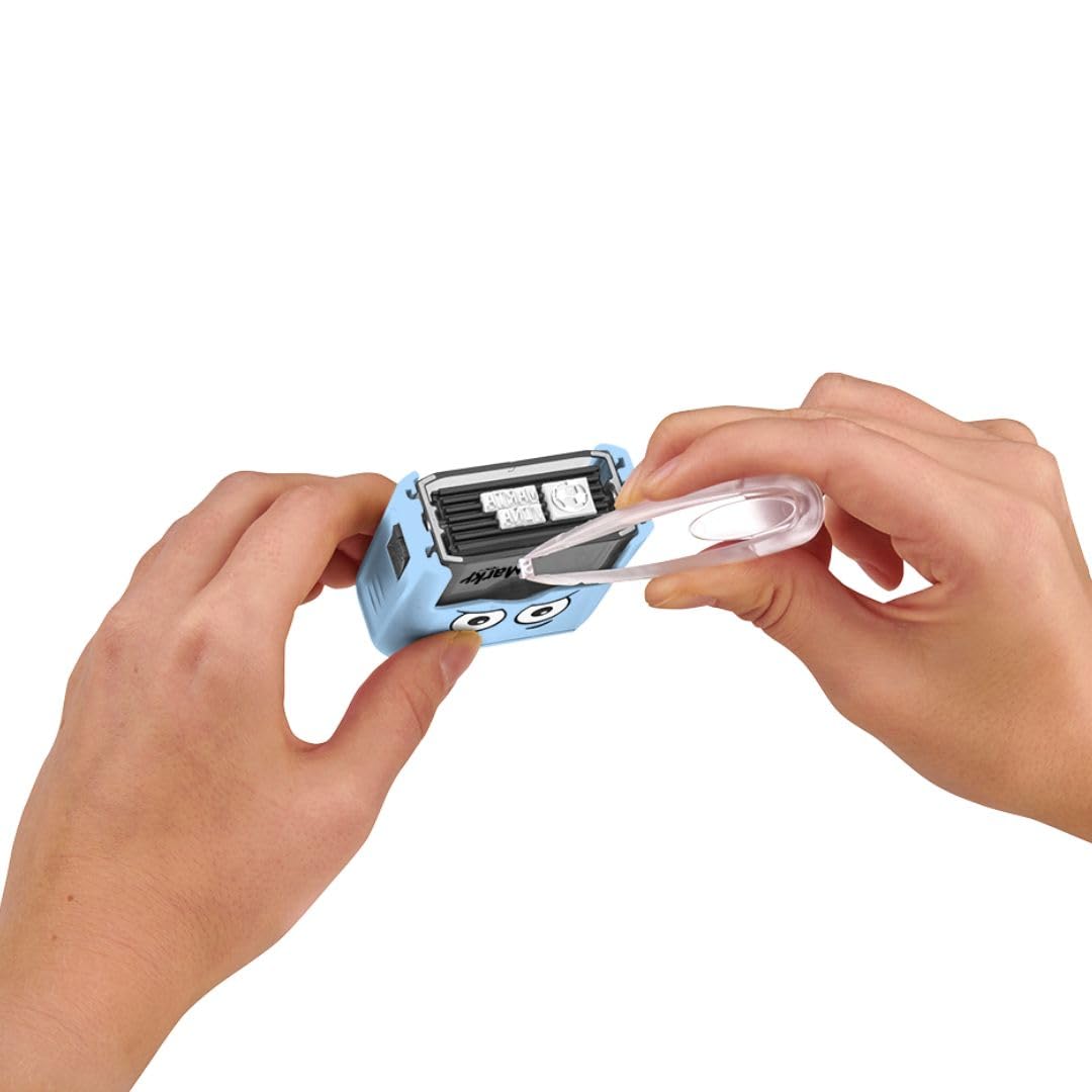 COLOP – COLOP Marky Blue Customizable Child-Friendly DIY Textile Stamp ...