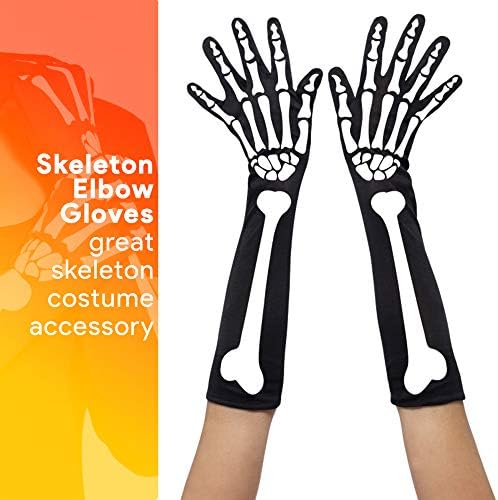 Amazon.com: Skeleteen Bone Hand Skeleton Gloves - Skeleton Accessories ...