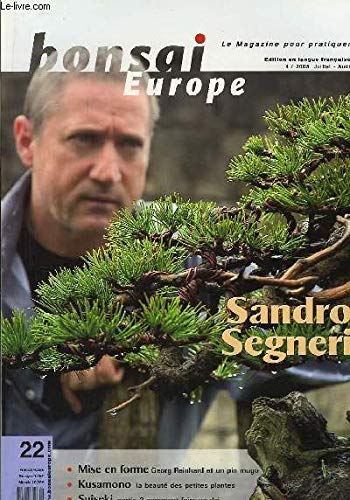 Amazon.in: Buy Bonsai Europe N°22 : Sandro Segneri. Georg Reinhard et un pin mugo. Kusamono, la ...