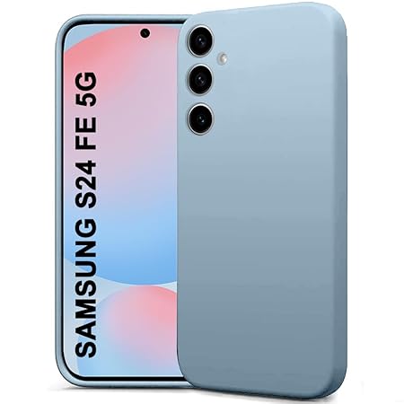 TheGiftKart Liquid Silicone Back Cover Case for Samsung Galaxy S24 FE 5G | Soft Micro-Fibre ...