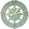 Amazon.com: Whitehall Products Compass Rose Clock, Bronze Verdi : Home ...