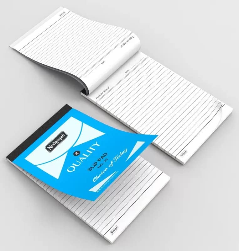 NEELGAGAN Slip Pad No.33 (Type: Ruled with 80 sheet - 160 Pages) Pack ...