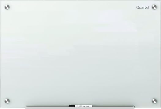 Quartet Glass Whiteboard, Magnetic Dry Erase White Board, 2' x 1.5 ...