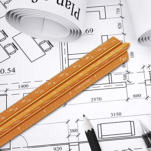 Snapklik.com : 12 Architectural Scale Ruler Aluminum Architect Scale ...