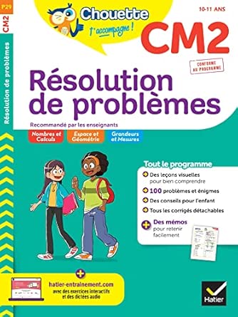 Résolution de problèmes CM2: cahier d'entraînement en maths recommandé ...