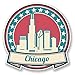 Amazon.com - Chicago Illinois USA America Vinyl Sticker Decal Laptop ...
