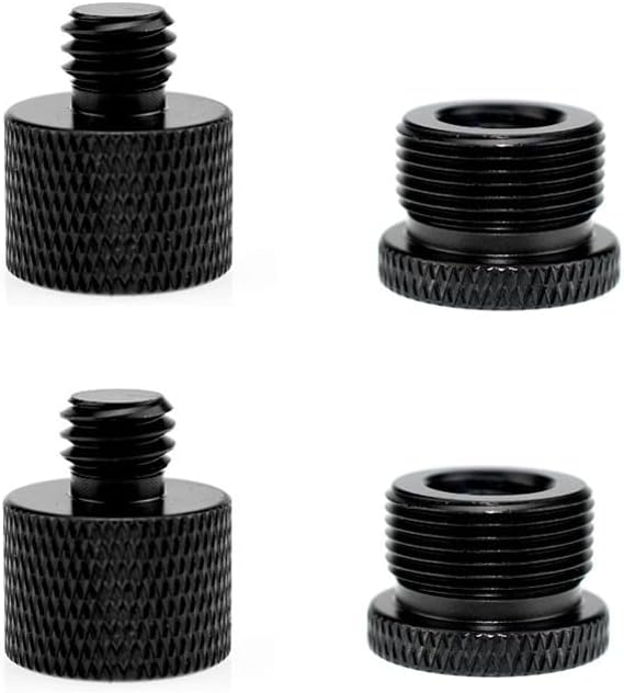 4 Pcs Mic Stand Adapter Mic Thread Adapter Set, 5/8 Female to 3/8 Male ...