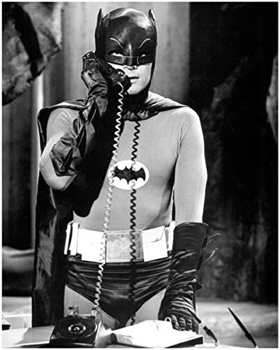 Adam West as Batman Talking on Batphone by Desk 8 x 10 Inch Photo at ...