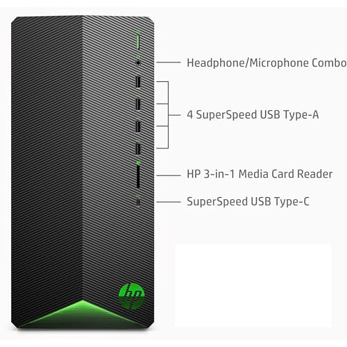 HP Pavilion Tower Desktop Computer, Intel 8-Core i7-11700F, 64GB DDR4 ...