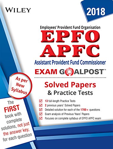 Amazon.com: Wiley's EPFO APFC Exam Goalpost Solved Papers and Practice ...