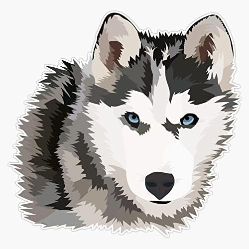 Amazon.com: Siberian Husky Vinyl Sticker Laptop Decal Waterproof 5 ...