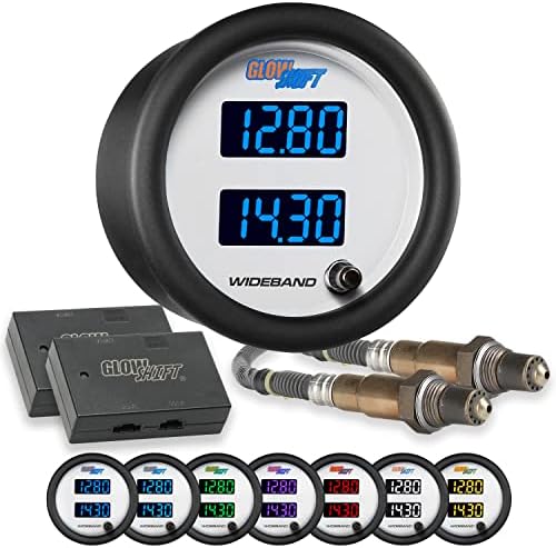 Amazon.com: GlowShift Black 7 Color Dual Digital Wideband Air/Fuel ...