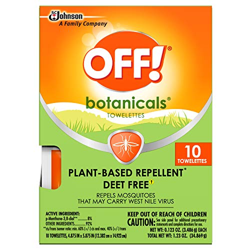 Amazon.com: OFF! Botanicals Insect Repellent Towelettes (10 ct), Pack ...