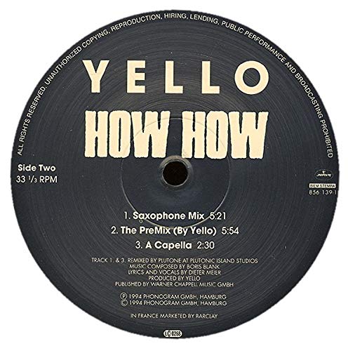Yello - How How-12" - Amazon.com Music